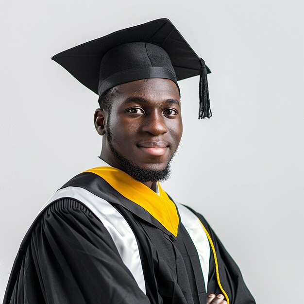 Portrait of Graduate Showcasing Academic Excellence | Premium AI ... Portrait of Graduate Showcasing Academic Excellence | Premium AI ...