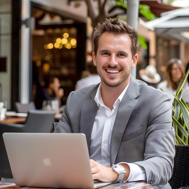 Portrait of happy smiling young businessman in office | Premium AI ... Portrait of happy smiling young businessman in office | Premium AI ...