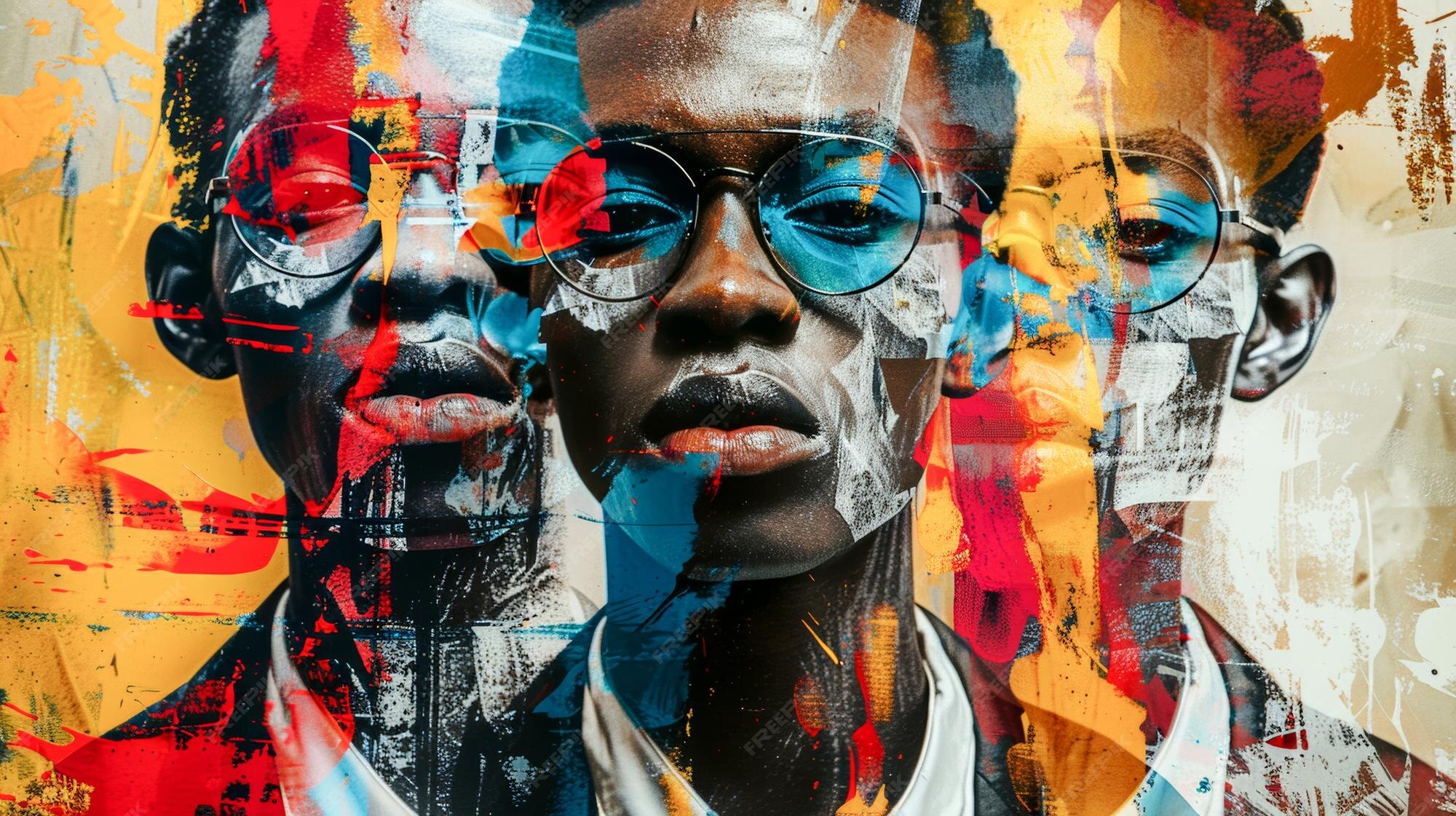 Premium Photo Portrait Of A Man In Glasses And Suit Generative Ai