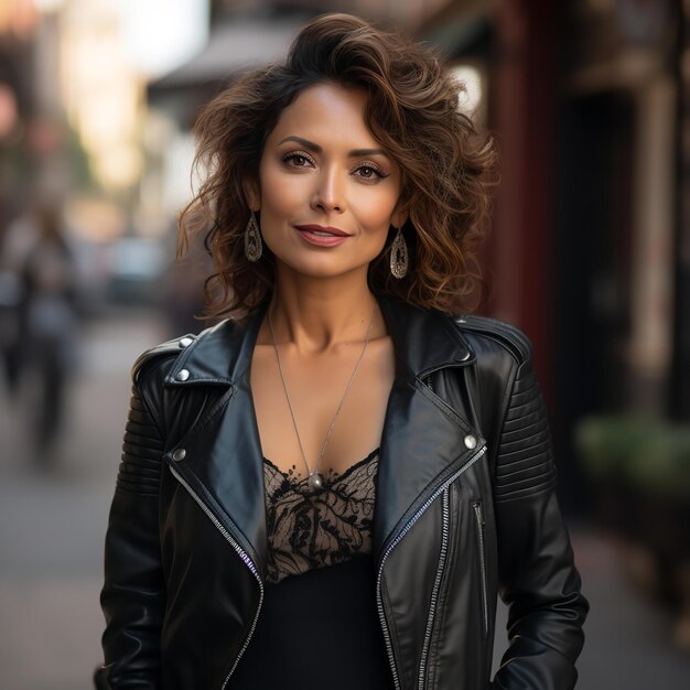 Portrait of mature attractive woman in street Generative AI | Premium ... Portrait of mature attractive woman in street Generative AI | Premium ...