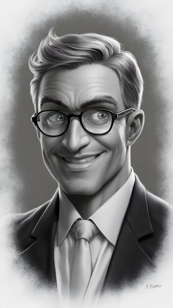 Portrait of a smiling handsome man in eyeglasses | Premium AI-generated ... Portrait of a smiling handsome man in eyeglasses | Premium AI-generated ...