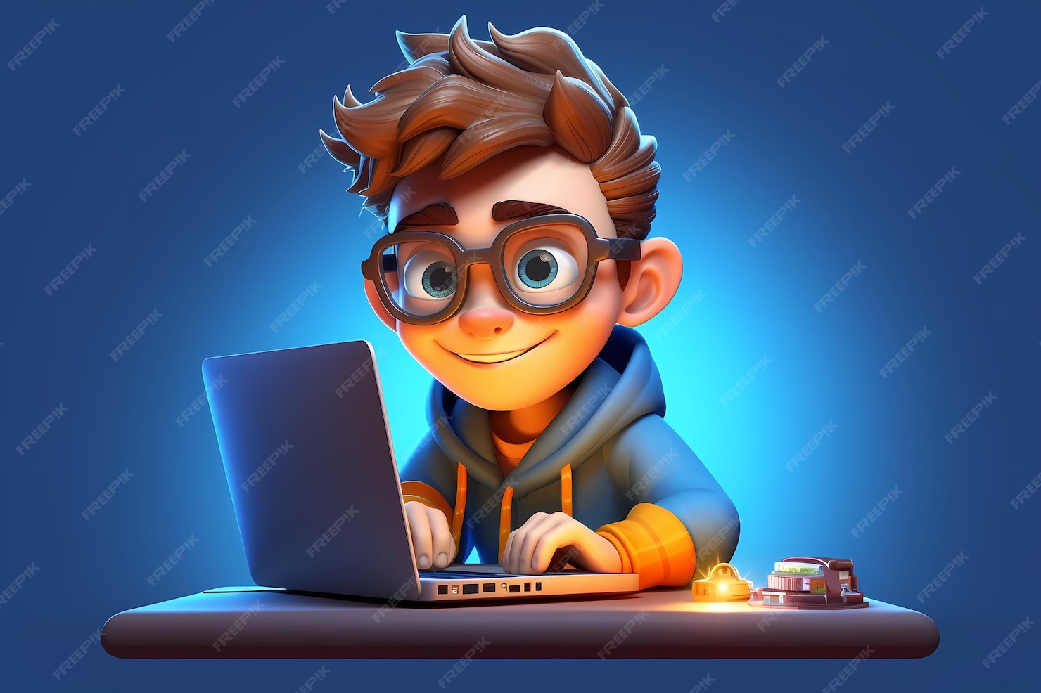 Premium Photo Portrait Of Successful Programmer Game Developer Or Coder Guy In Uses Computer