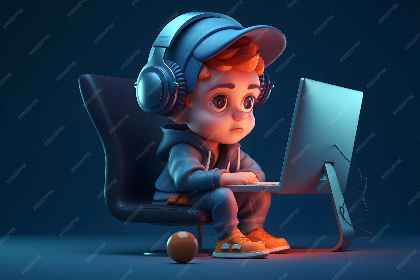 Premium Photo Portrait Of Successful Programmer Game Developer Or Coder Guy In Uses Computer