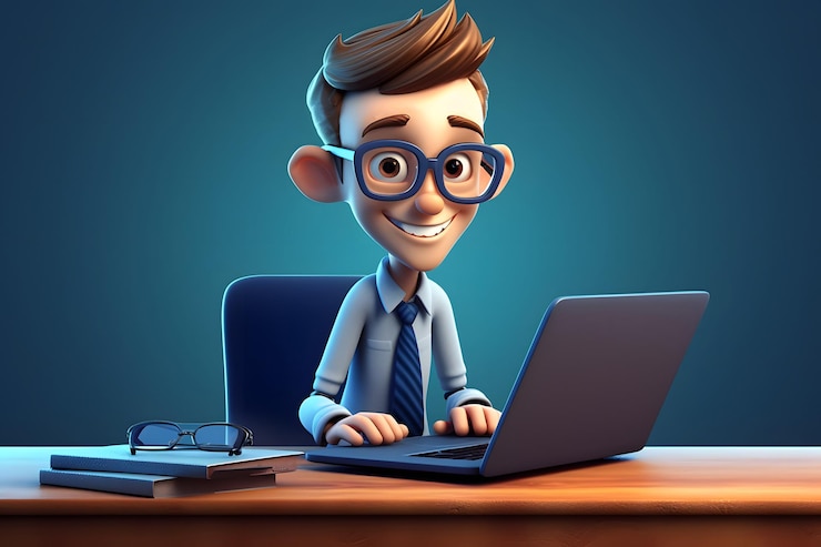 Portrait Of Successful Programmer Game Developer Or Coder Guy In Uses