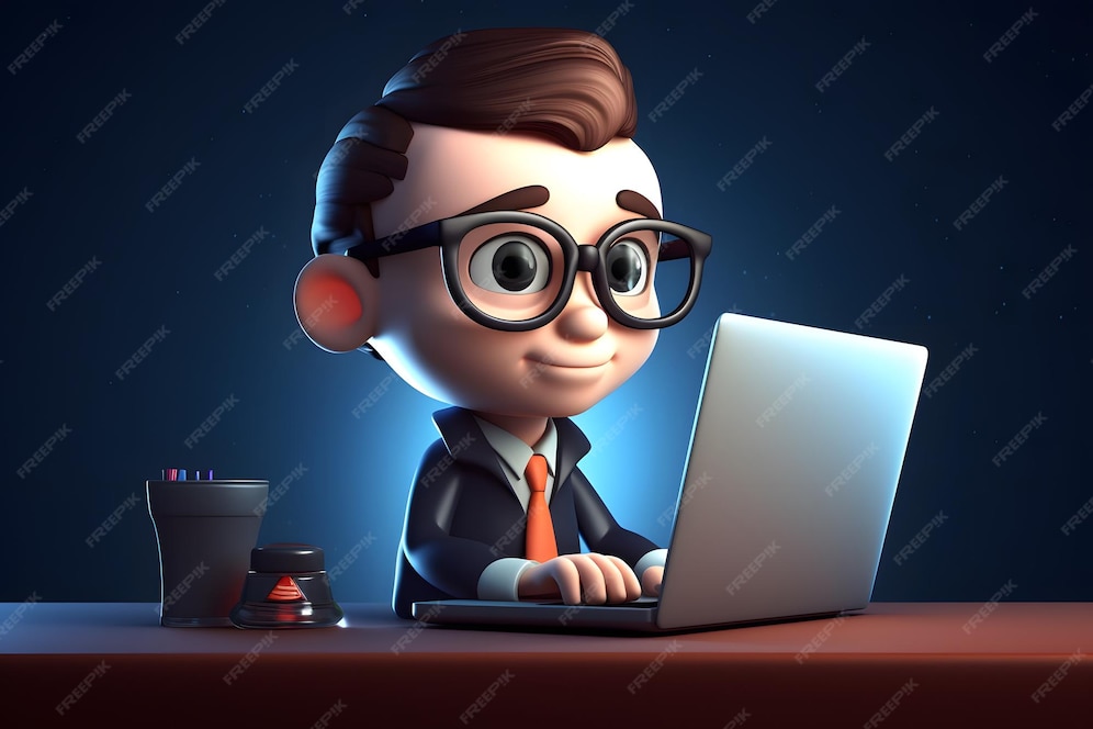 Premium Photo | Portrait of successful programmer game developer or coder guy in uses computer ...