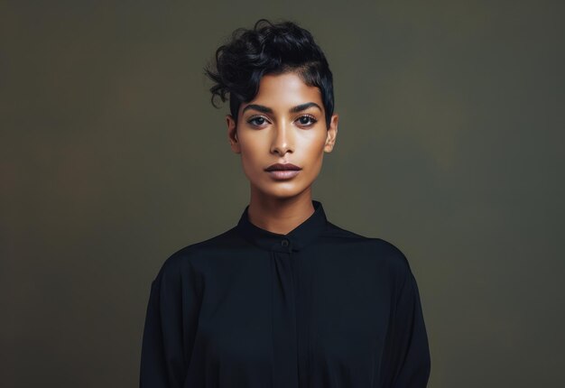 Premium AI Image | Portrait of a young diverse woman Premium AI Image | Portrait of a young diverse woman