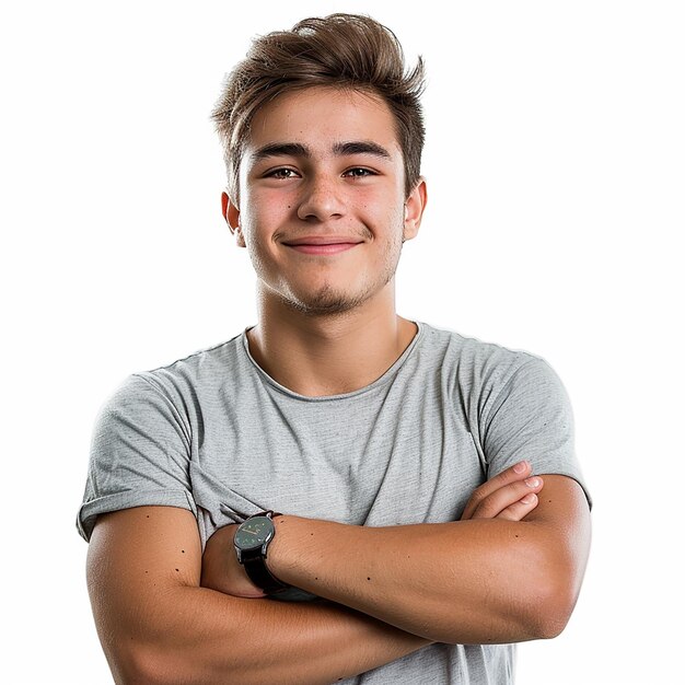 Premium Photo | Portrait of Young Man Achieving Goals Premium Photo | Portrait of Young Man Achieving Goals
