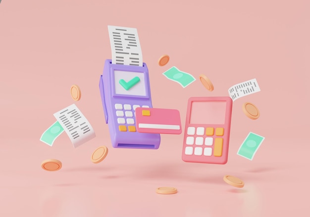 Premium Photo | Pos terminal and calculator payment concept payment ... Premium Photo | Pos terminal and calculator payment concept payment ...