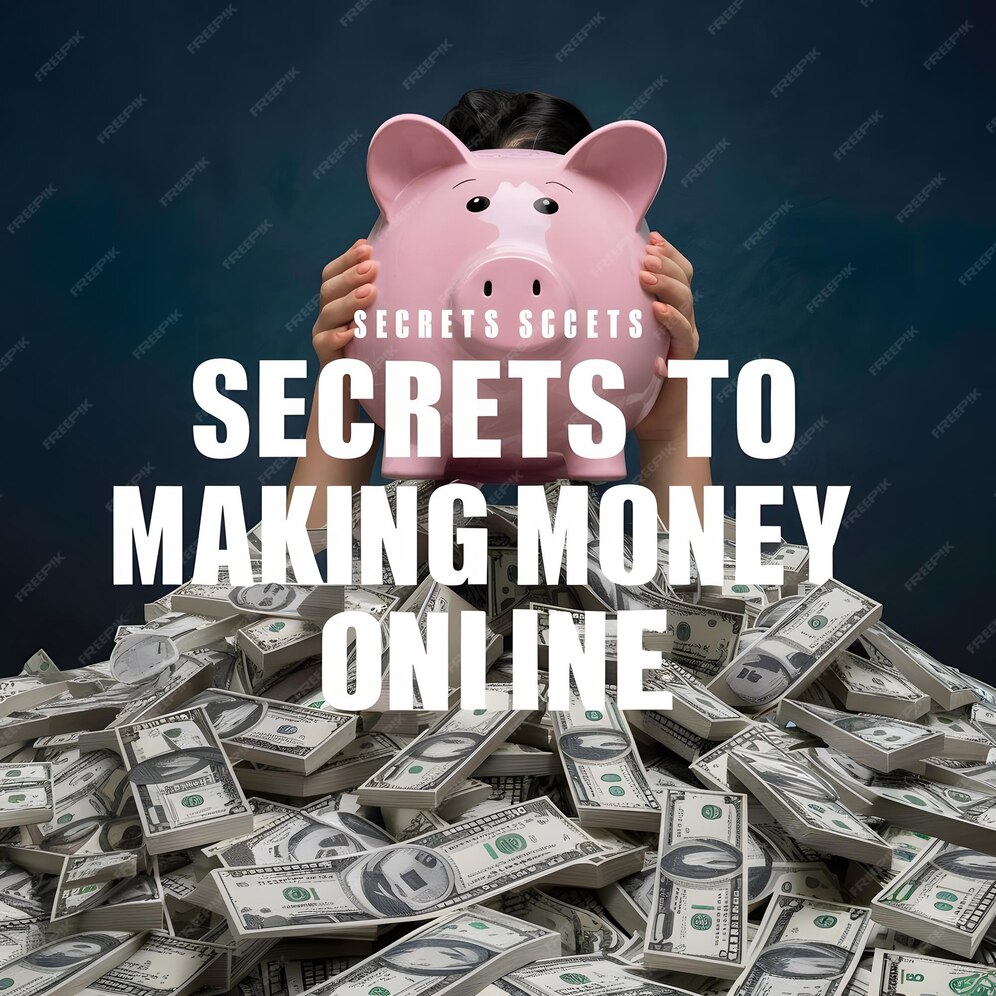 A poster that says secret to making money and the title of the piggy ... A poster that says secret to making money and the title of the piggy ...