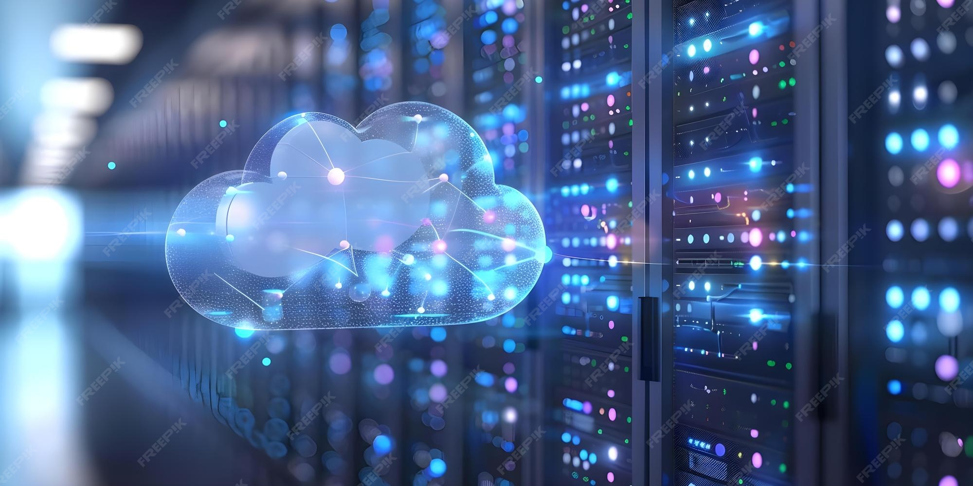 Premium Photo The Power Of Cloud Computing Virtualization For