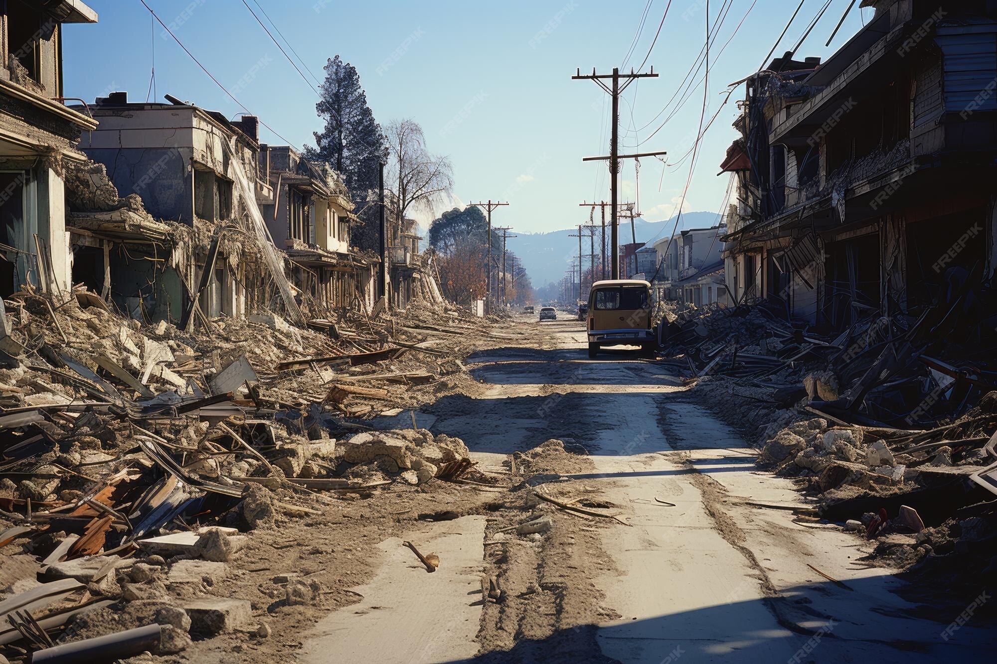 Premium AI Image | Powerful earthquake showcasing the devastating ... Premium AI Image | Powerful earthquake showcasing the devastating ...