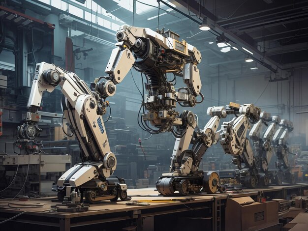Premium AI Image | Precision in Motion Exploring Industrial Robotics ... Premium AI Image | Precision in Motion Exploring Industrial Robotics ...