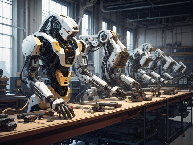 Premium AI Image | Precision in Motion Exploring Industrial Robotics ... Premium AI Image | Precision in Motion Exploring Industrial Robotics ...
