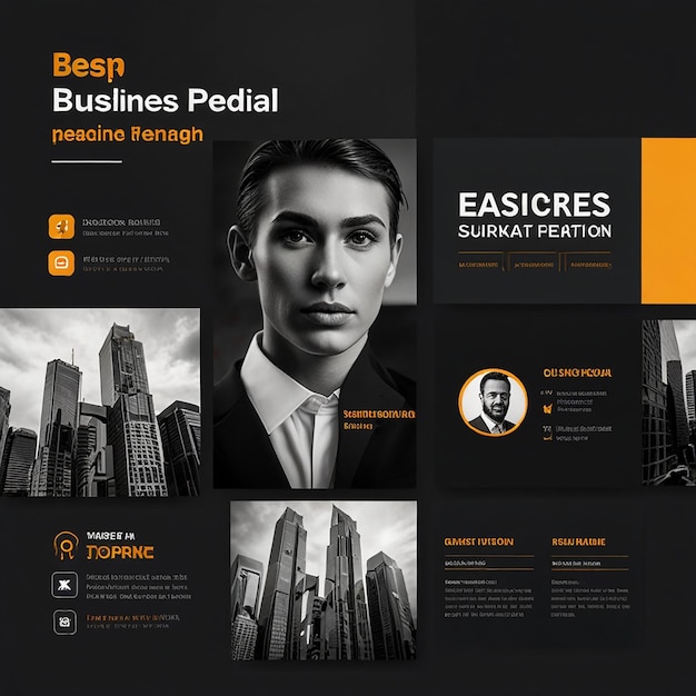 Premium Vector Modern business social media post design template ... Premium Vector Modern business social media post design template ...