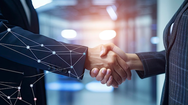 Premium AI Image | Professional Agreement A Successful Interview Handshake Premium AI Image | Professional Agreement A Successful Interview Handshake