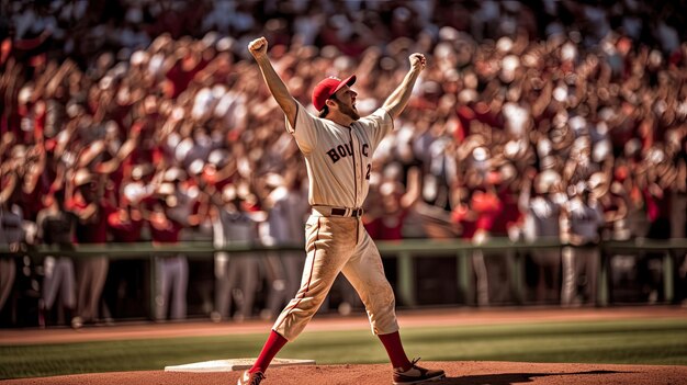 Premium AI Image | Professional baseball player celebrating victory ... Premium AI Image | Professional baseball player celebrating victory ...