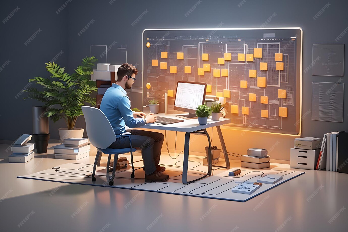 Premium Ai Image Programmer Or Developer And Coding Programming And