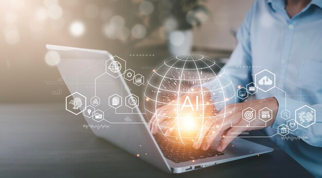 Premium Photo | Programmer people working laptops or smartphones with ...