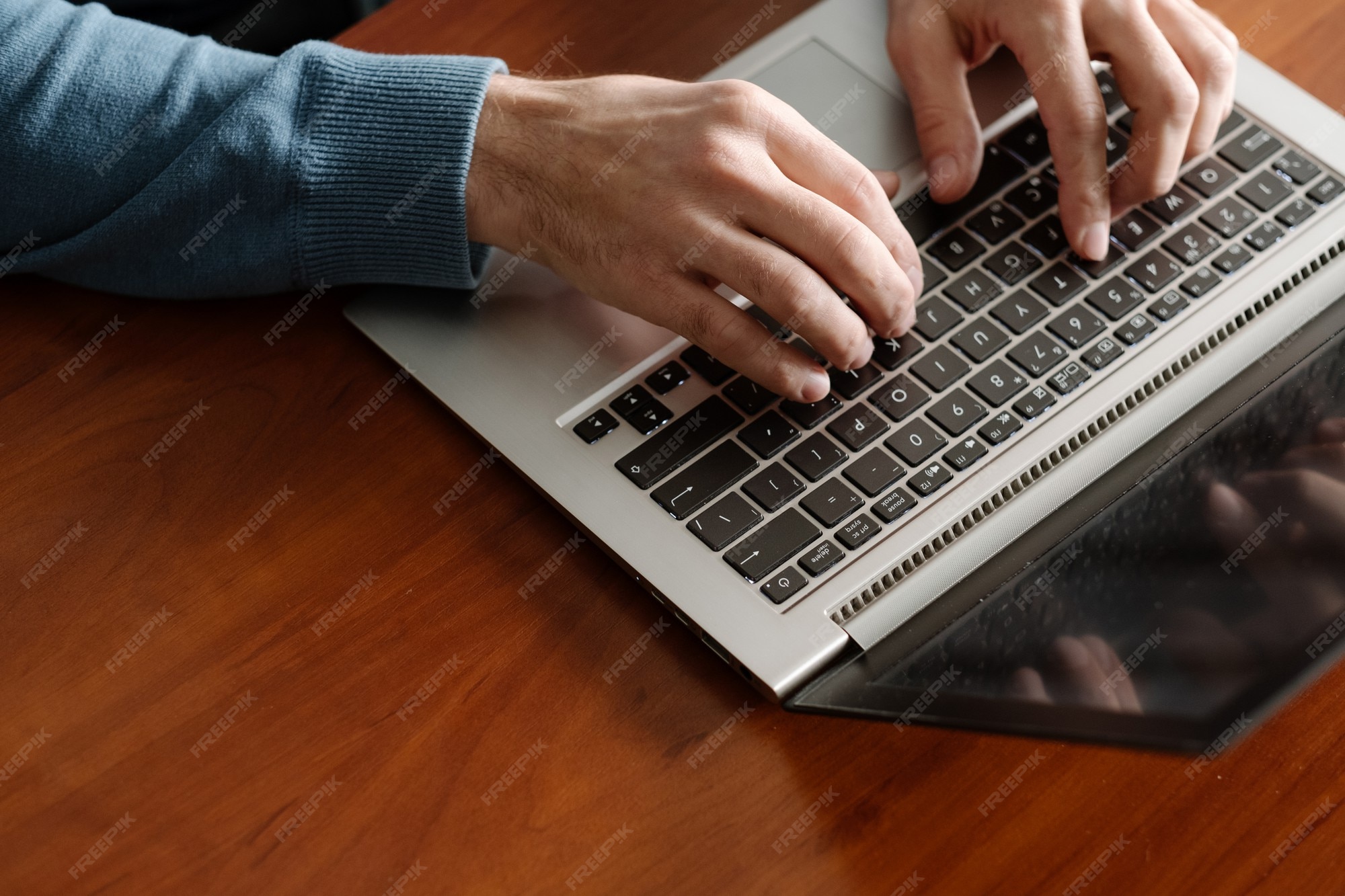 Premium Photo | Programmer at work. creating apps. man coding on the ...