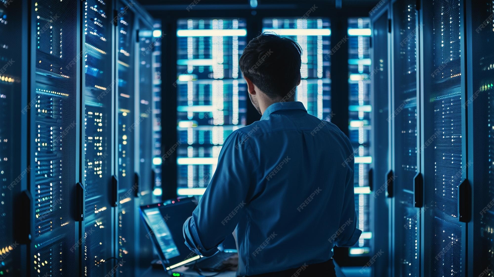 Premium Photo | Programmer working in the computer coding and coding ...