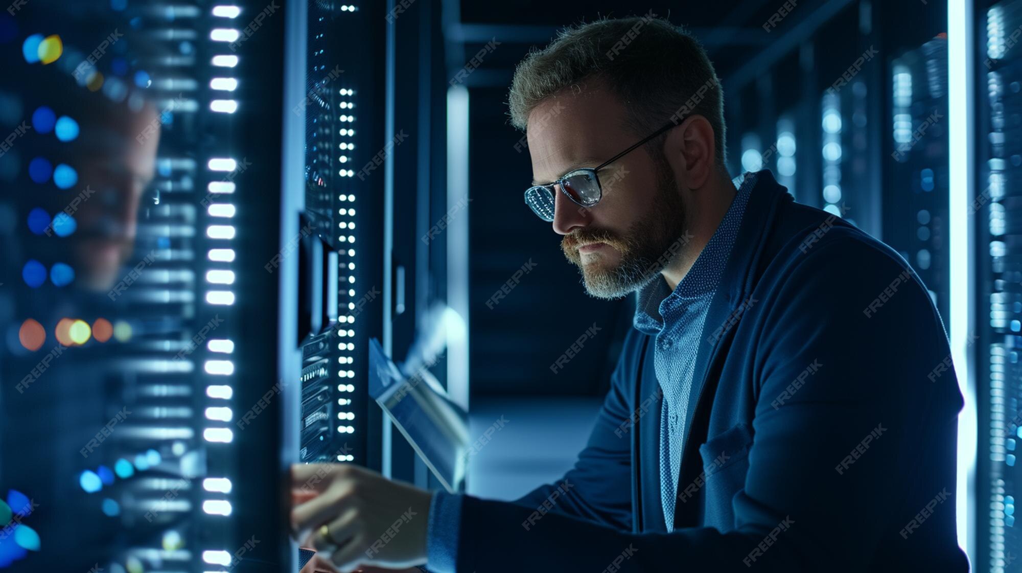 Premium Photo Programmer Working In The Computer Coding And Coding