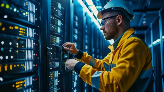 Premium Photo | Programmer working in the computer coding and coding technology