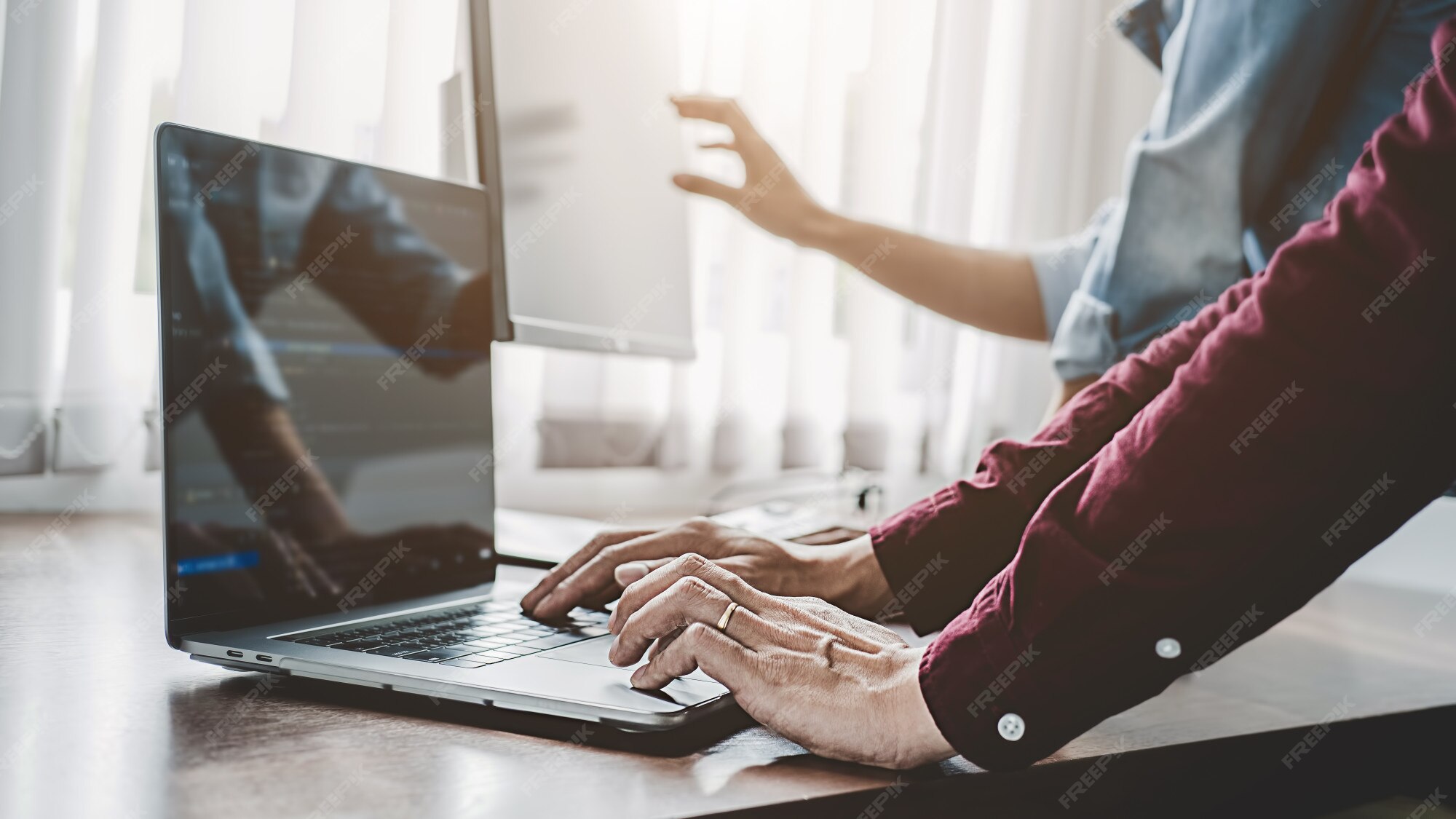 Premium Photo | Programmer working in a software development and coding ...