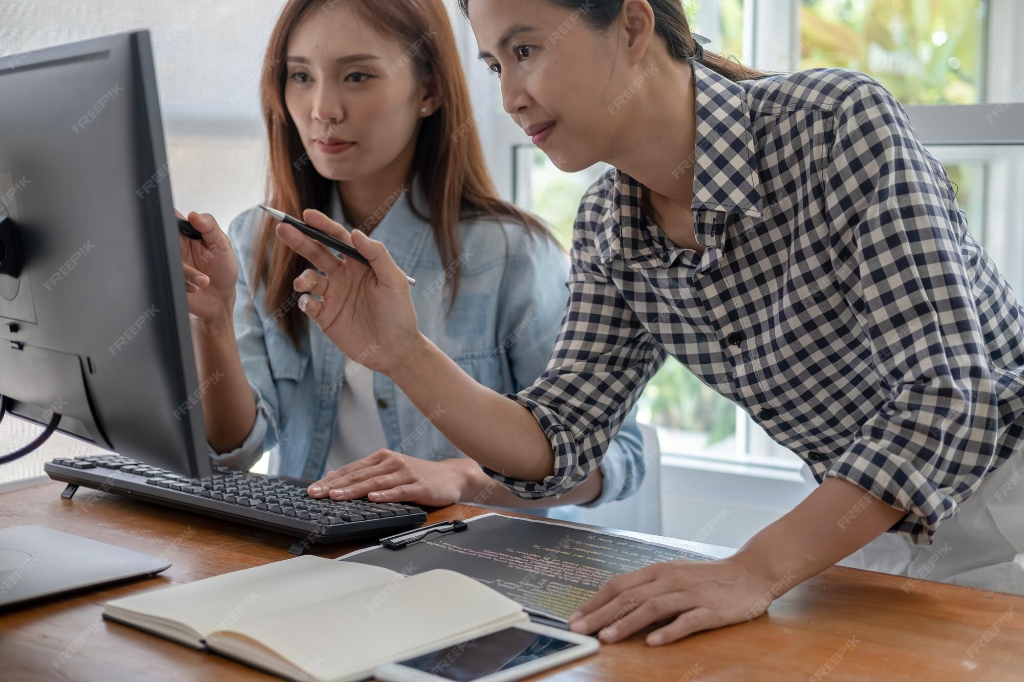Premium Photo | Programmer working in a software development and coding technologies website ...