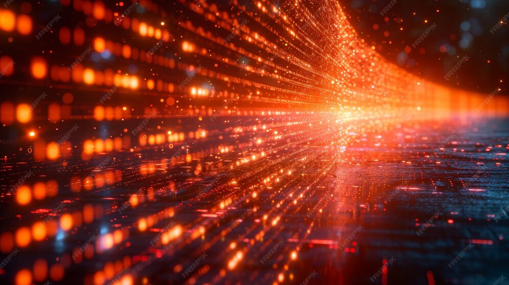 Premium Photo Programming Binary Code Digital Transformation Concept System Engineering Binary 