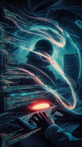 Programming Code Abstract Technology Background Of Software Developer