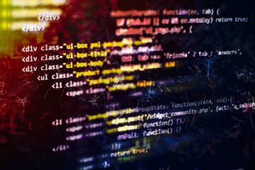 Premium Photo | Programming code abstract technology background of ...