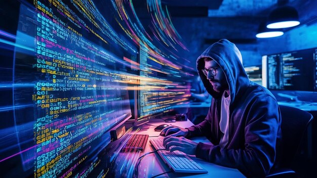 Premium Photo | Programming code abstract technology background of software developer and ...