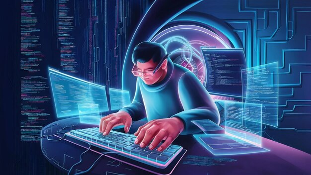 Premium Photo | Programming code abstract technology background of software developer and ...