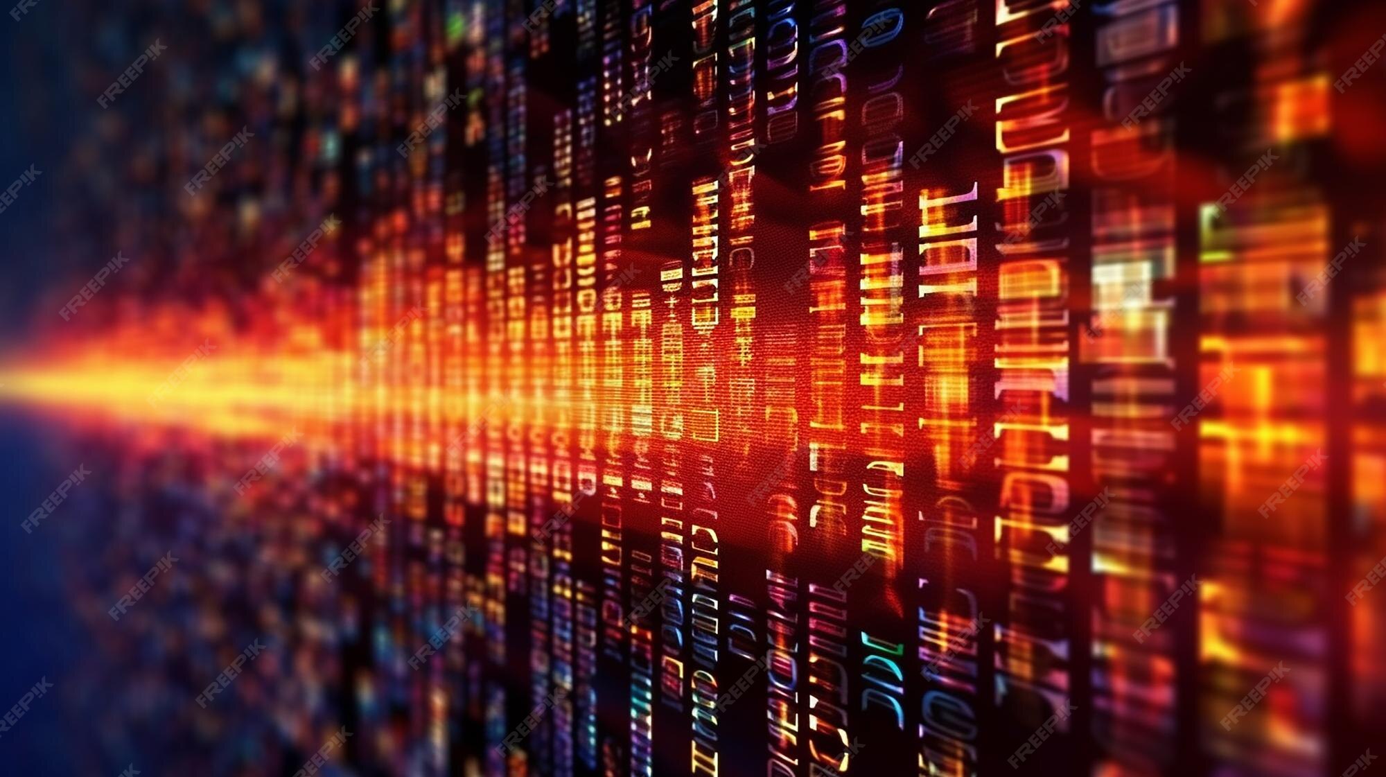 Premium Ai Image Programming Code Abstract Technology Background Of