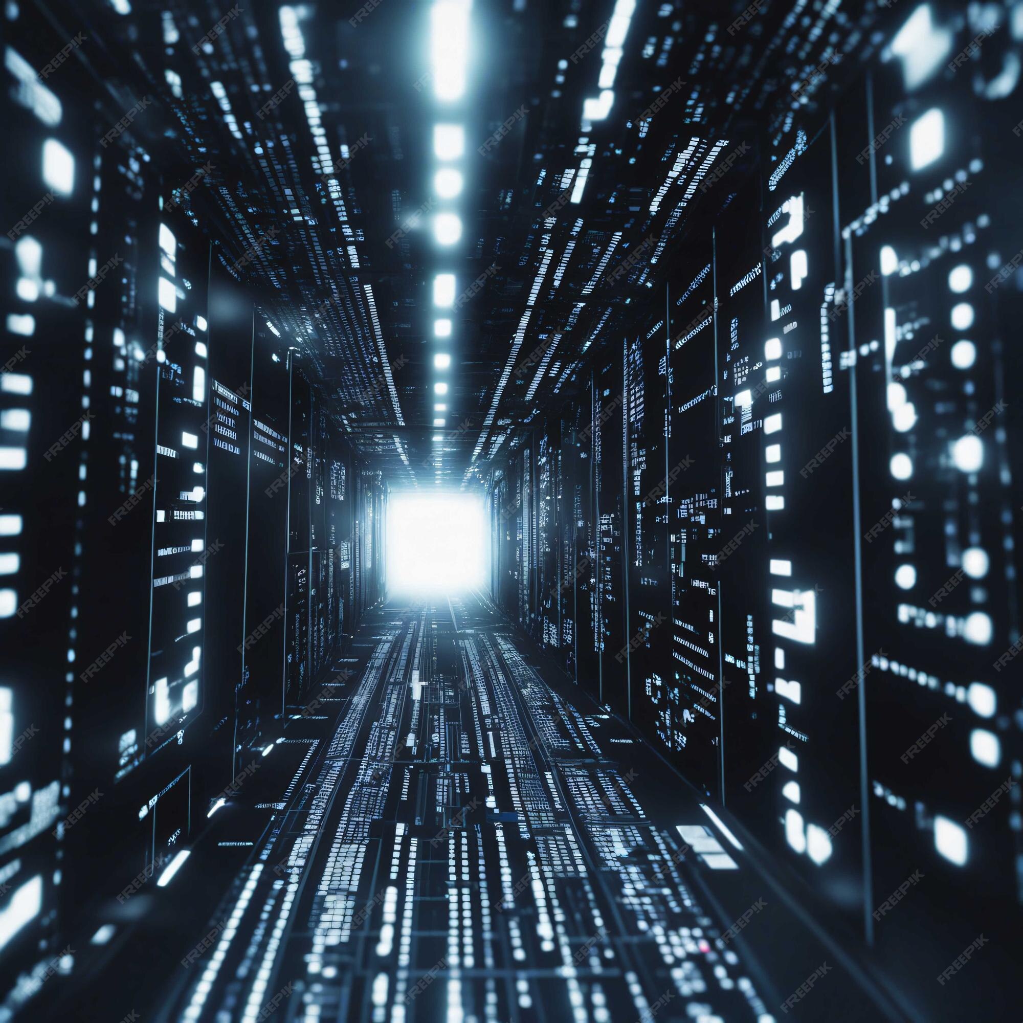 プログラミング コードと暗黙のコンピューター コーディング トンネル技術の背景 | プレミアム写真