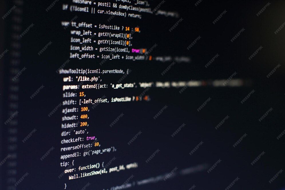 Premium Photo | Programming code on computer screen. software development. writing program code ...