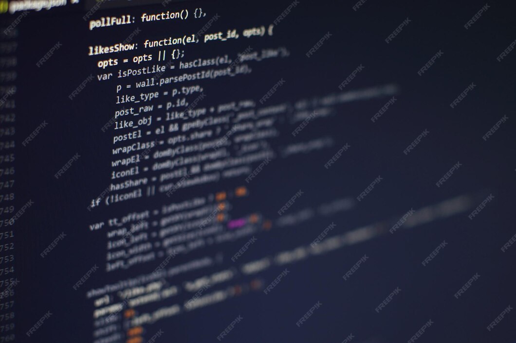 Premium Photo | Programming code on computer screen. software development. writing program code ...