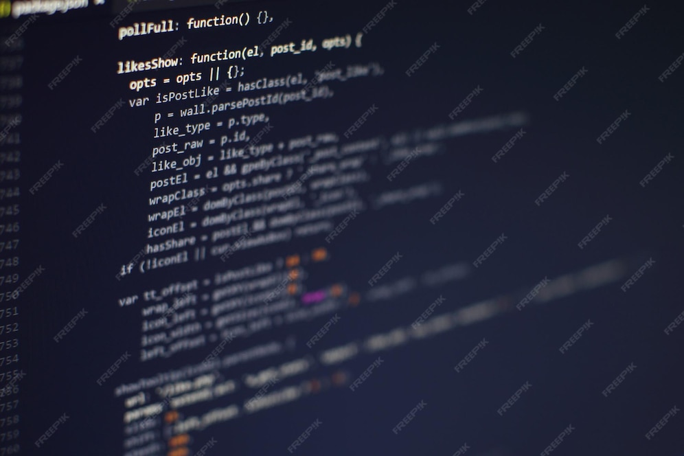 Premium Photo | Programming code on computer screen. software ...