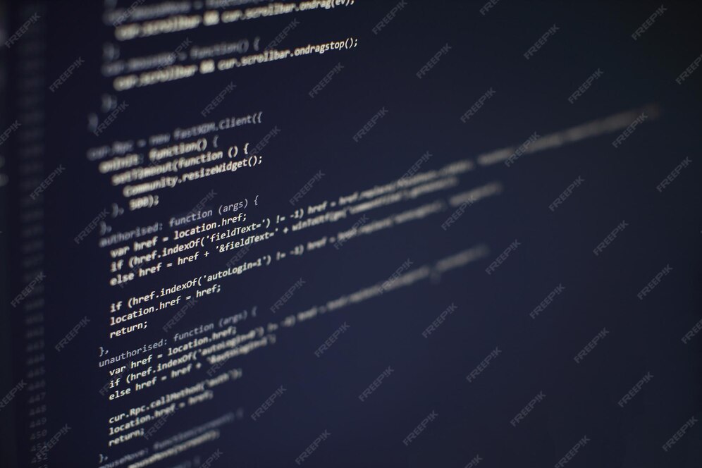 Premium Photo | Programming code on computer screen. Software development. Writing program code ...