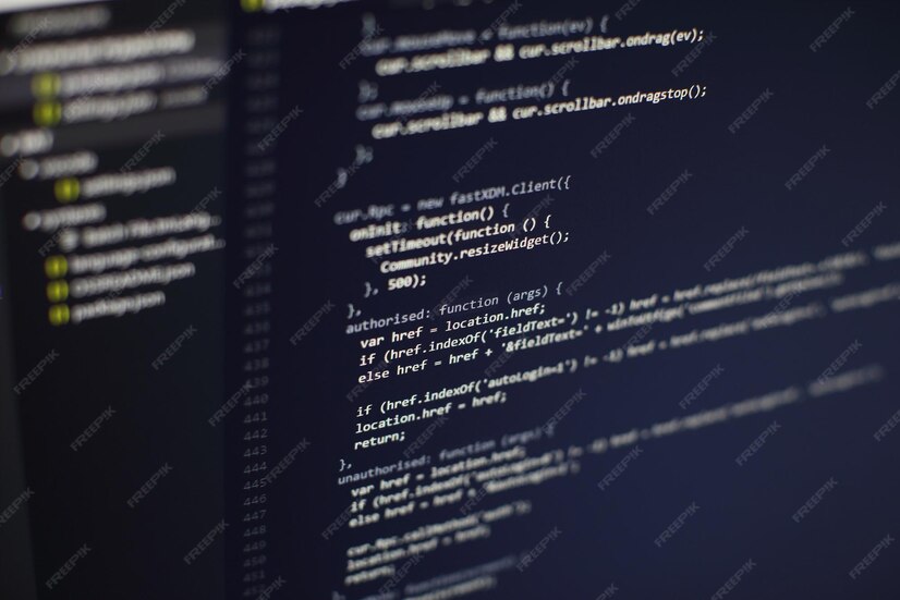 Premium Photo | Programming code on computer screen. software development. writing program code ...