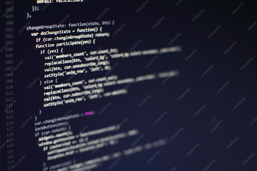 Premium Photo | Programming code on computer screen. software development. writing program code ...