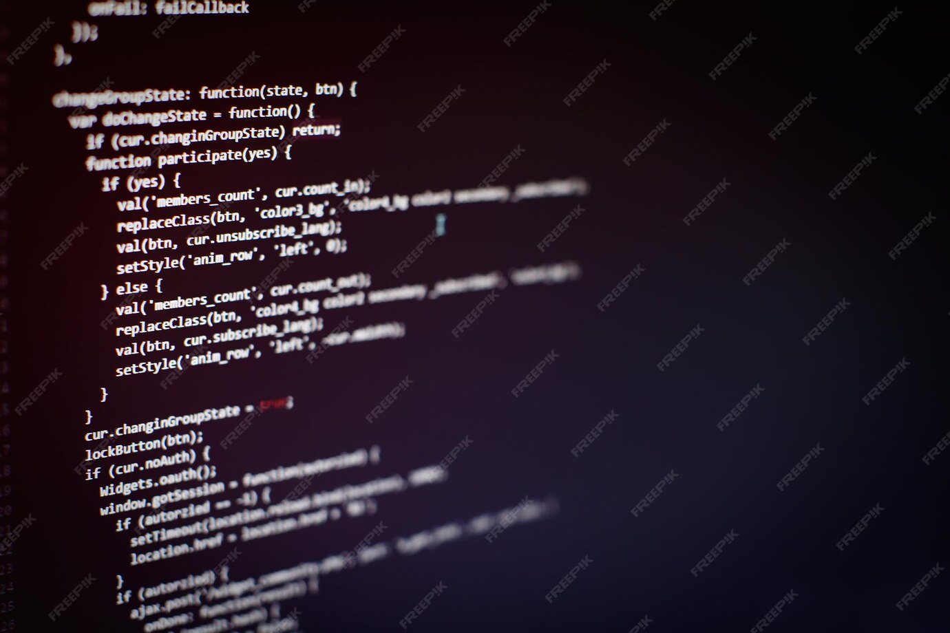 Premium Photo | Programming code on computer screen. Software development. Writing program code ...