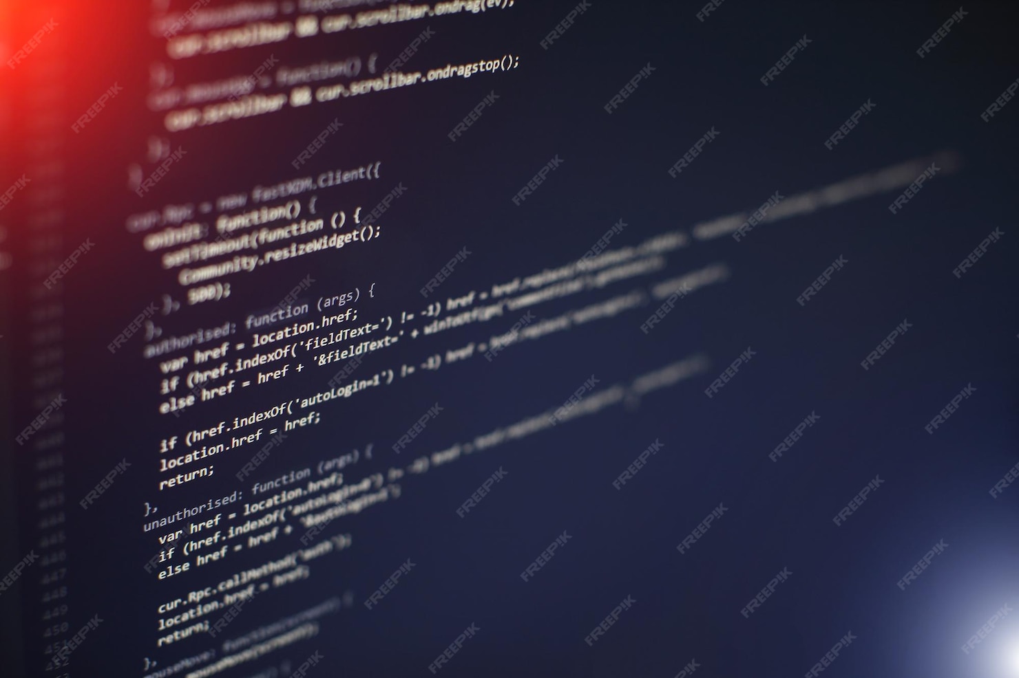 Premium Photo | Programming code on computer screen. Software ...