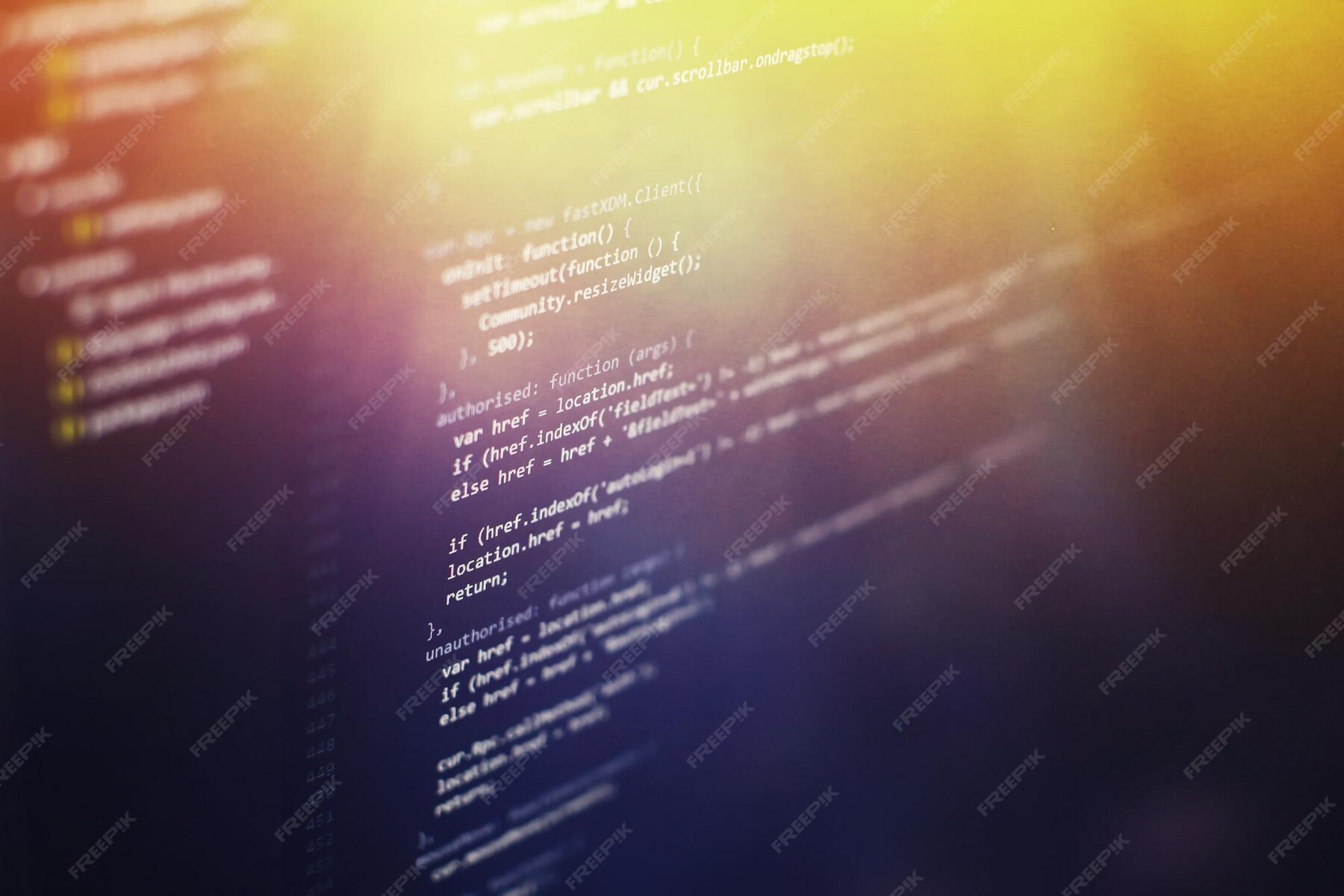 Premium Photo | Programming code on computer screen. software ...