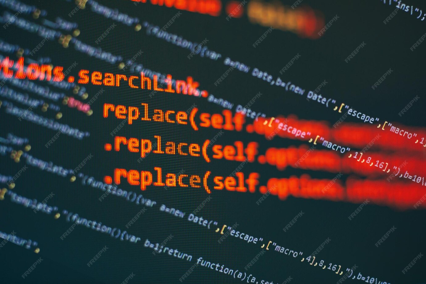 Premium Photo | Programming code screen of software developer Software ...