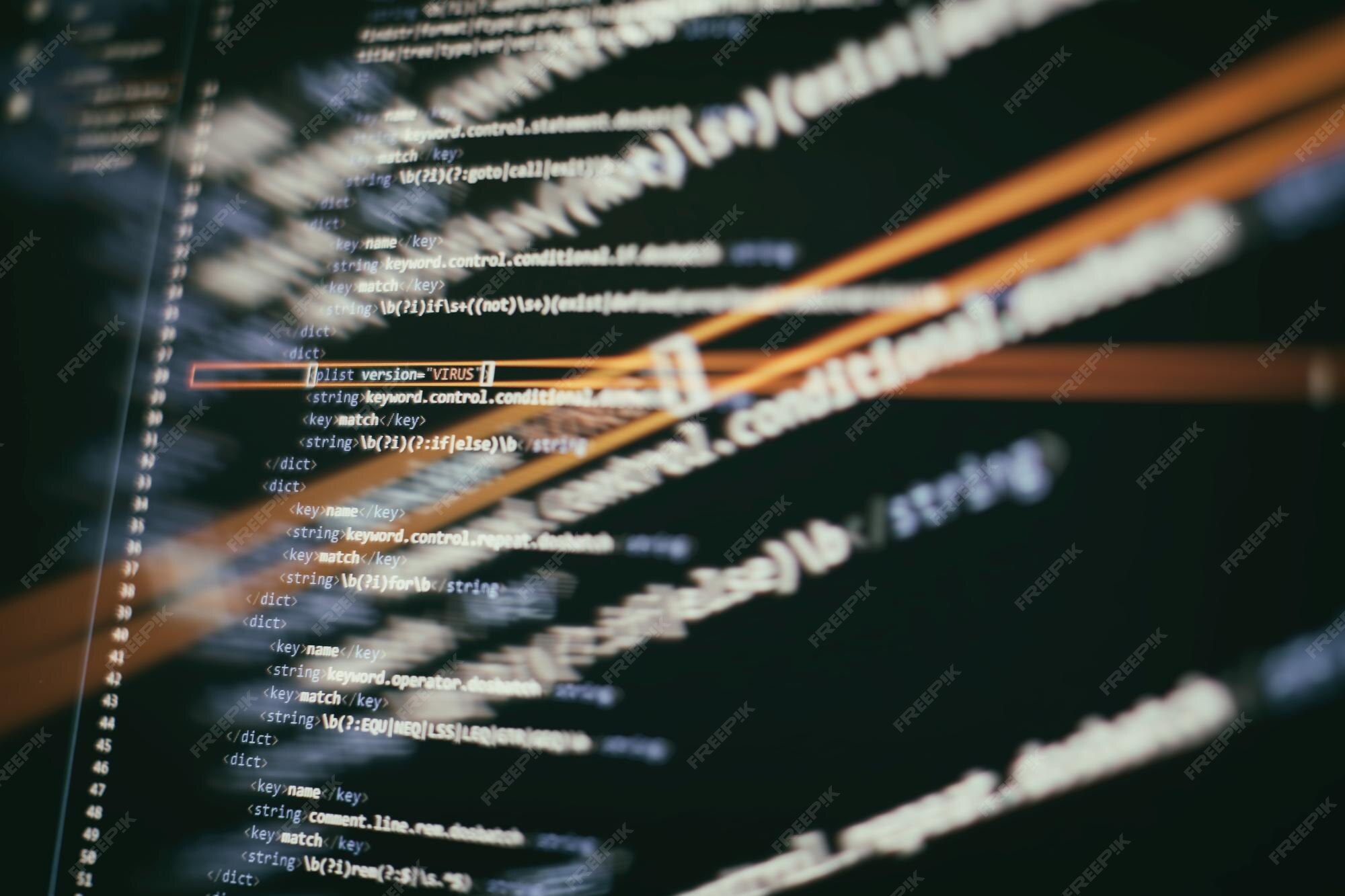 Premium Photo Programming Code Screen Of Software Developer Software Programming Work Time