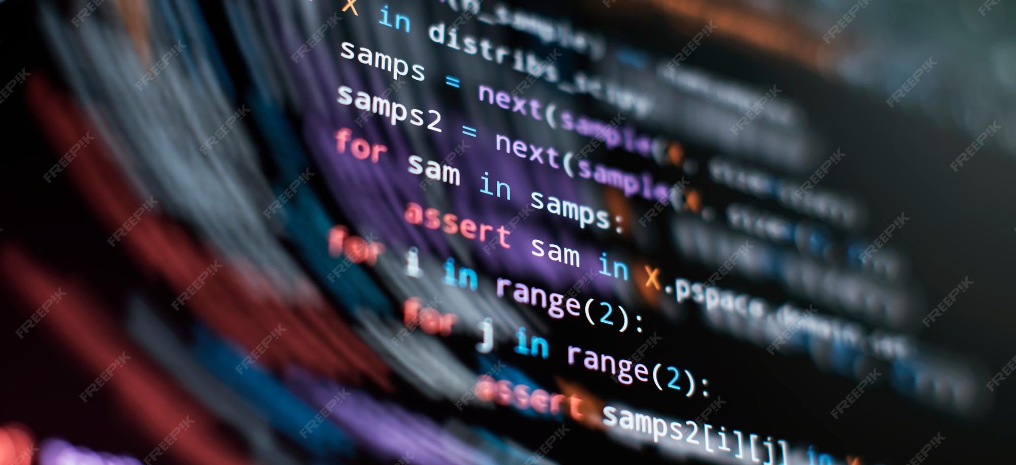 Premium Photo | Programming and coding technologies Developer working on web