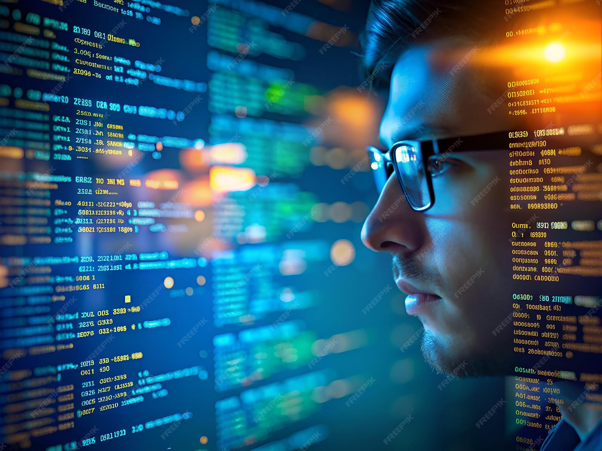 Programming And Coding Technology Software Development Virtual Computer Screen Concept Premium