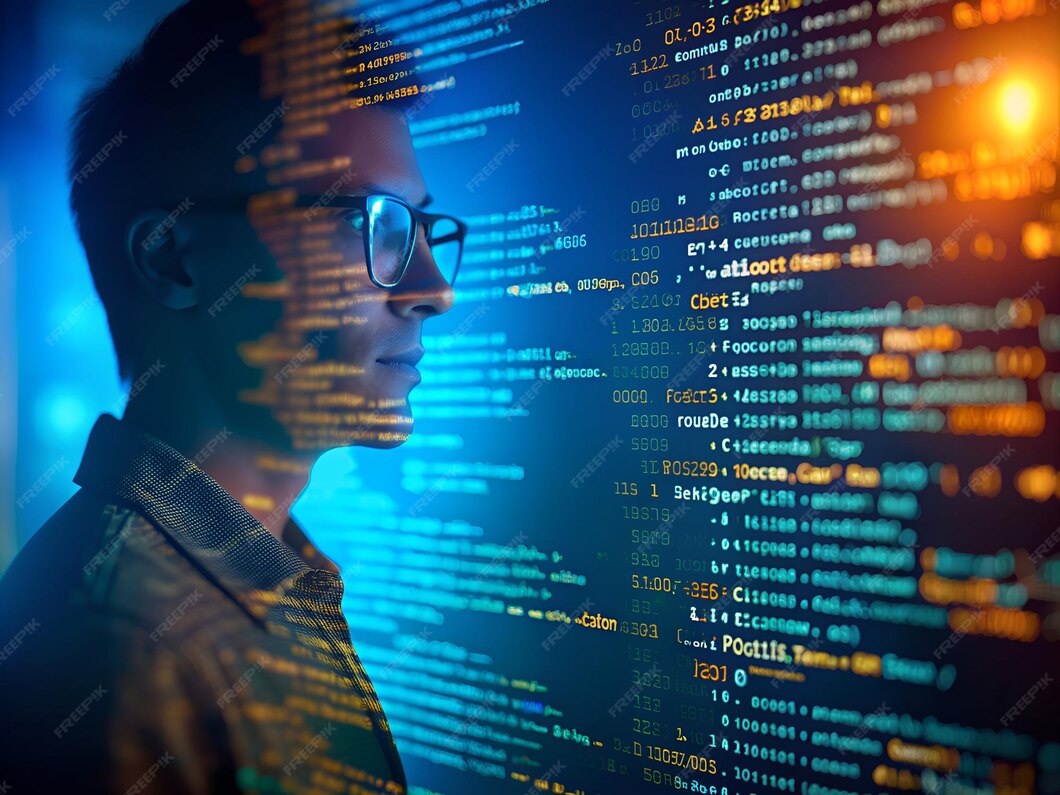 Programming and coding technology software development virtual computer screen concept | Premium ...