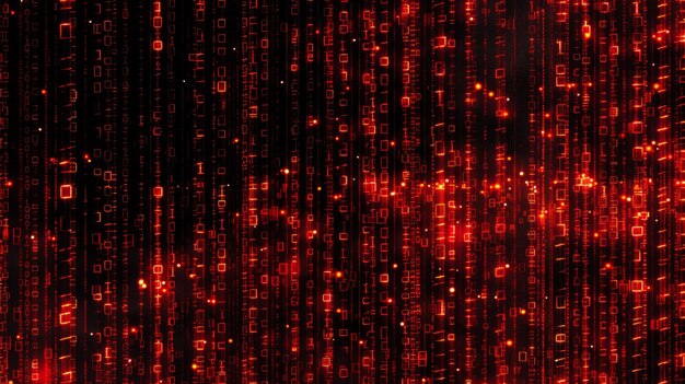 Programming language visualized digital code numbers form an abstract ...